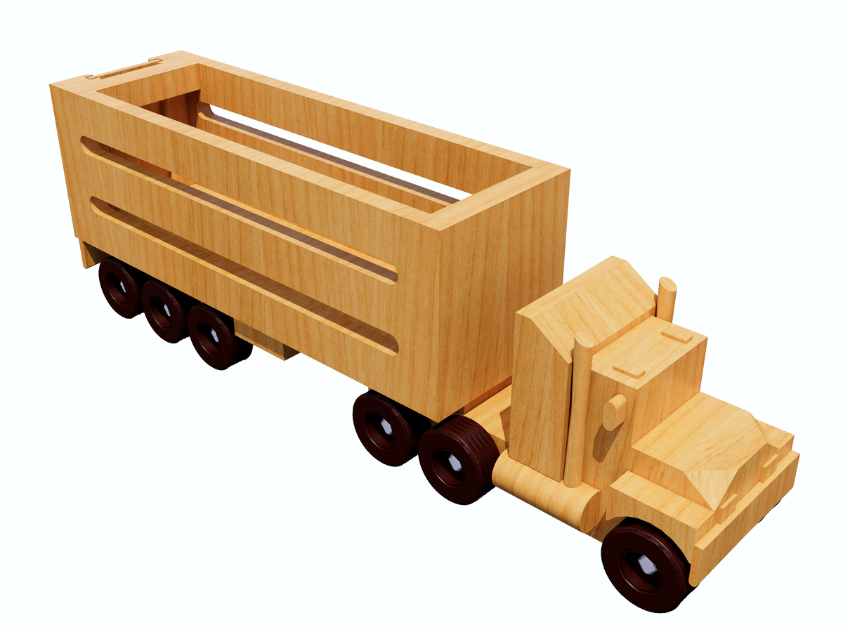 CT1 - Cattle Truck - Handmade Wooden Truck – Country Toys Australia