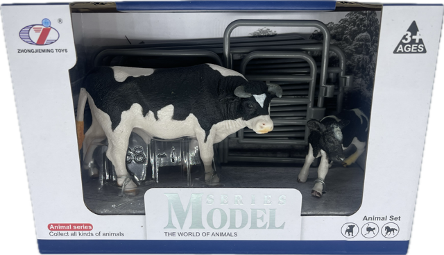 Cattle - CS2 Friesian Bull & Calf - Country Toys – Country Toys Australia