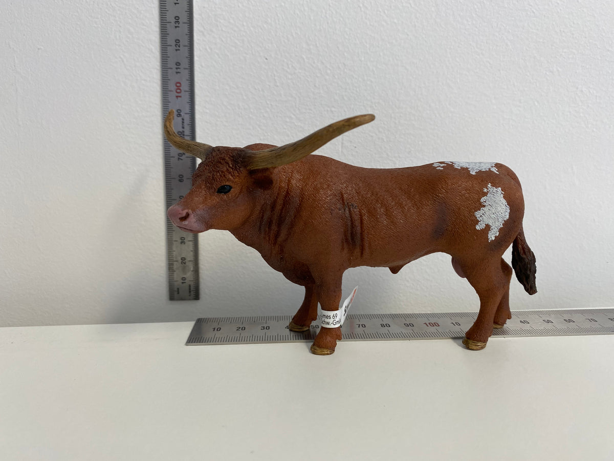 Cattle - Texas Longhorn Bull - Schleich – Country Toys Australia